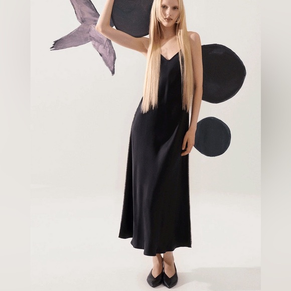 Silk Laundry | Dresses | Silk Laundry 9s Silk Slip Dress In Blanket ...